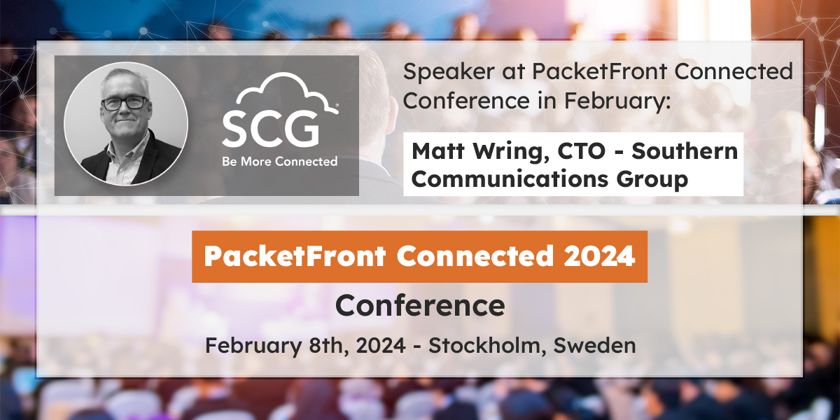 Matthew Wring, CTO at SCG speaker at PacketFront Connected Conference ...